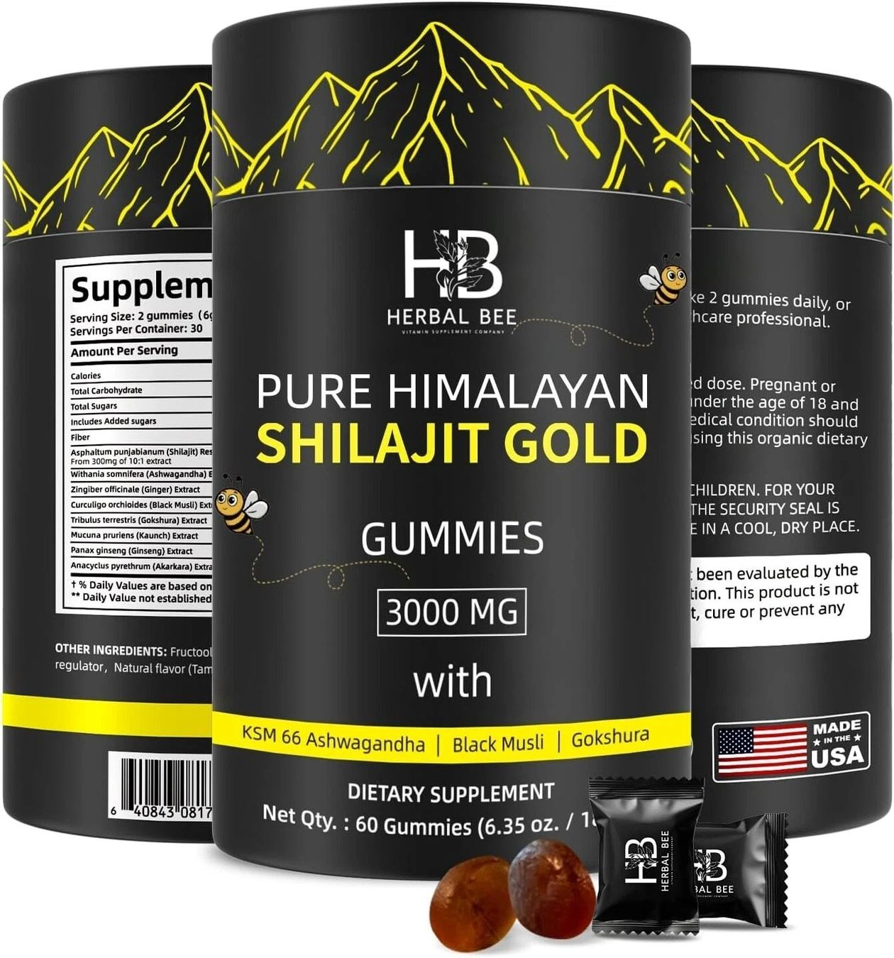 3er Set Himalayan Shilajit GOLD Bio 3000 mg (Neu und originalverpackt ...