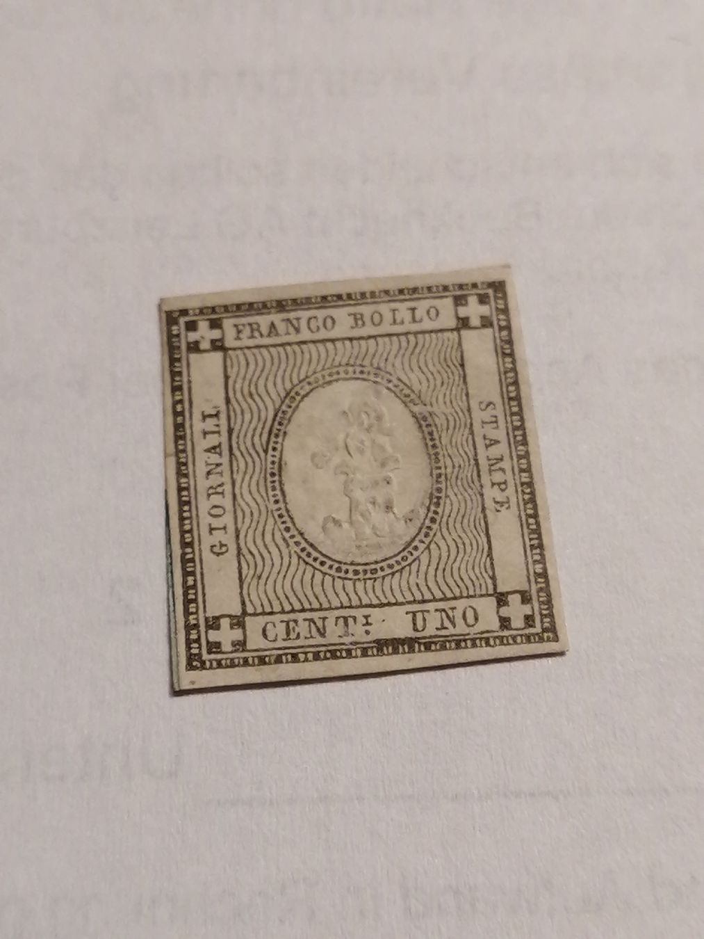 Alt Italien Sardinen 1861, Franco Bollo, Centi Uno (Usato) a Happerswil ...