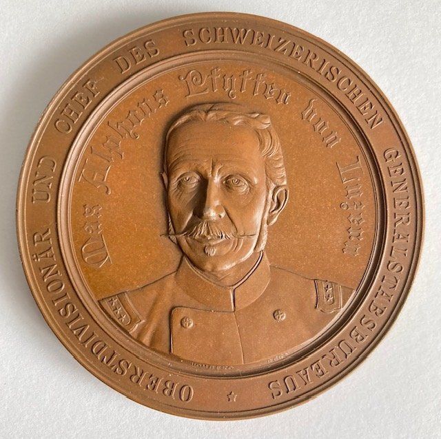 Bronzemedaille Max Alphons Pfyffer von Luzern, Schweiz 1890 (Gebraucht ...
