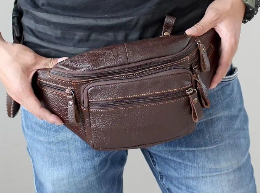 Multifunktions Gürteltasche echtem Leder - Sac Banane (Neu und originalverpackt) in Bremblens ...