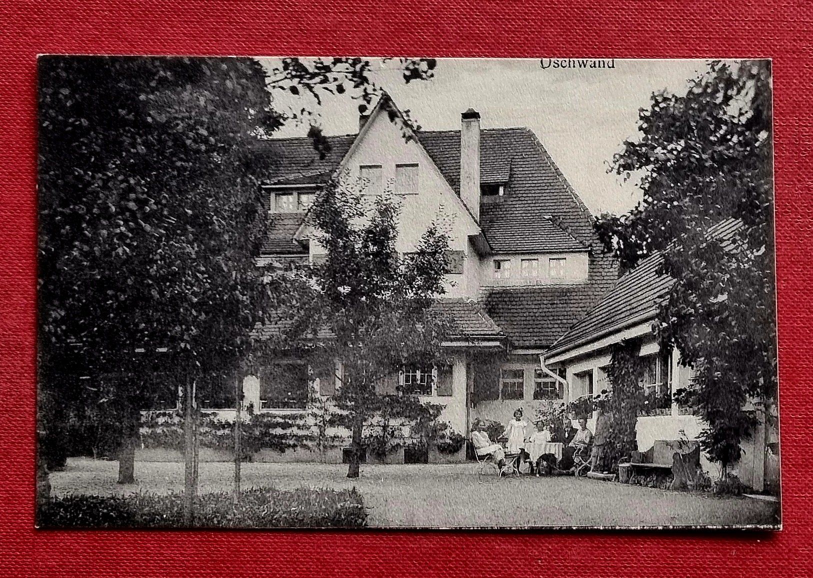 Oschwand (BE) - Wohnhaus C. Amiet - Cuno am Tisch m. Gästen (Gebraucht ...