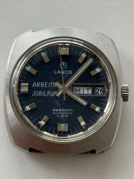 Lanco Arbeitsjubiläum Seaborn Automatic Herrenuhr Vintage (Gebraucht) in Winterthur für CHF 24 ...