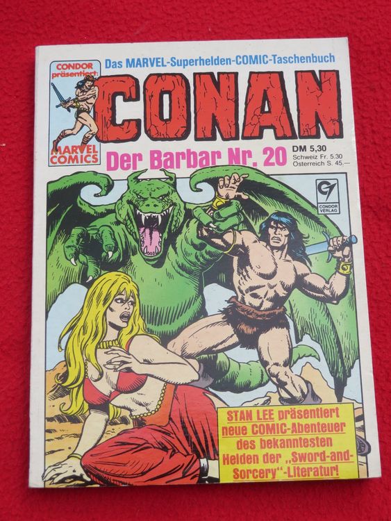 Conan, der Barbar, Comic-Taschenbuch Nr. 20 Marvel/Condor | Kaufen auf ...