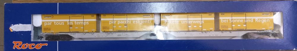 Roco 66564 AAE Sggmrs mit 4 Postcontainer (Gebraucht) in Echallens für CHF 115 – mit Lieferung ...