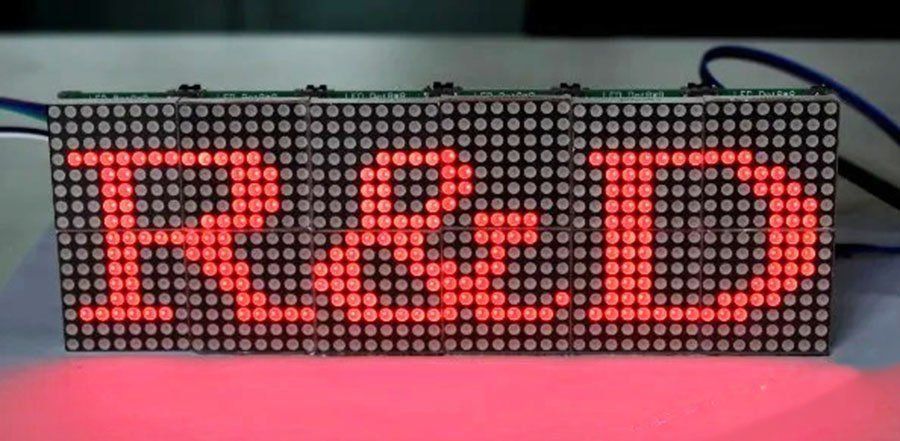 LED Dot Matrix Display Modul 32x16 Arduino (Neu (gemäss Beschreibung ...
