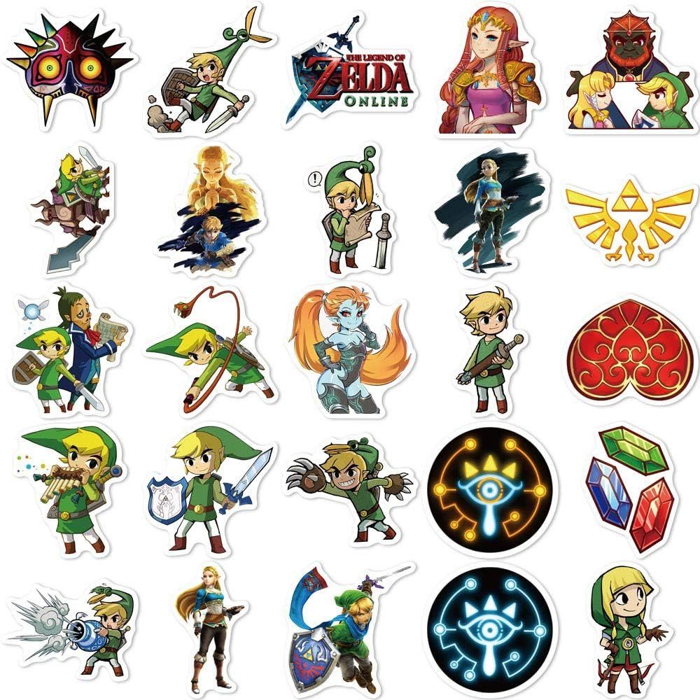 50 Stk. Sticker Aufkleber - Legende von Zelda (Neu und originalverpackt ...