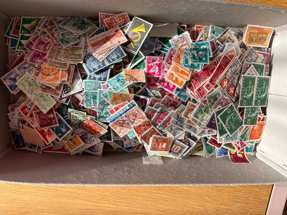 500 Gramm Schweizer Marken ab sitzender Helvetia bis 90er J. | Kaufen ...