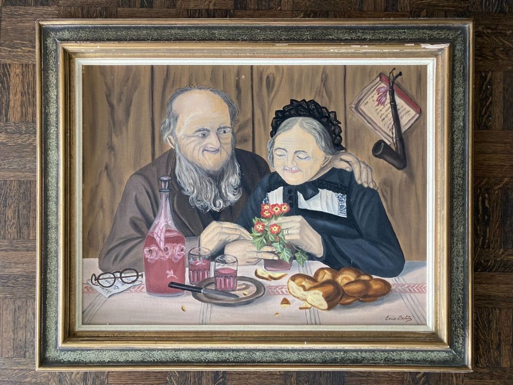 Gemälde Original signiert auf Hartplatte gerahmt | Kaufen auf Ricardo