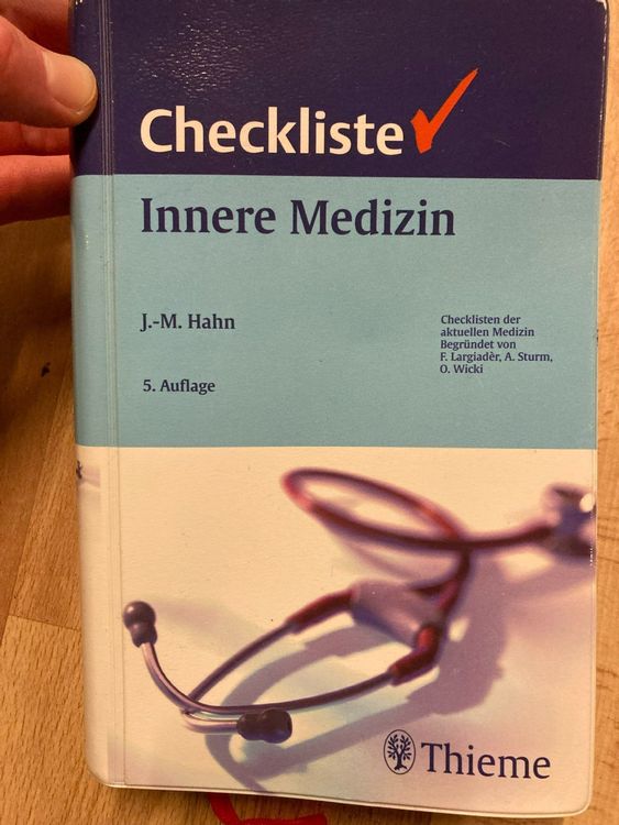Checkliste Innere Medizin (Gebraucht) in Gümligen für CHF 25 – mit ...
