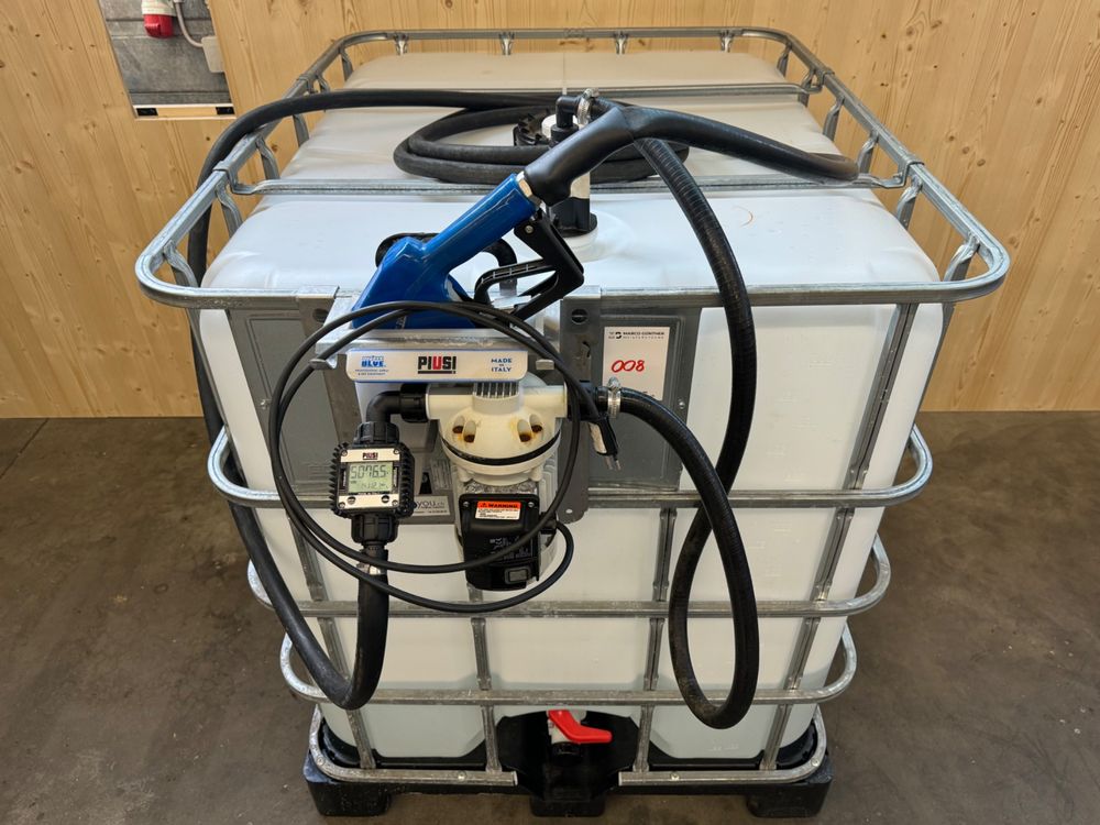 008 IBC 1000l Tank AdBlue Tankstelle (Inhalt 300l AdBlue) (Gebraucht ...