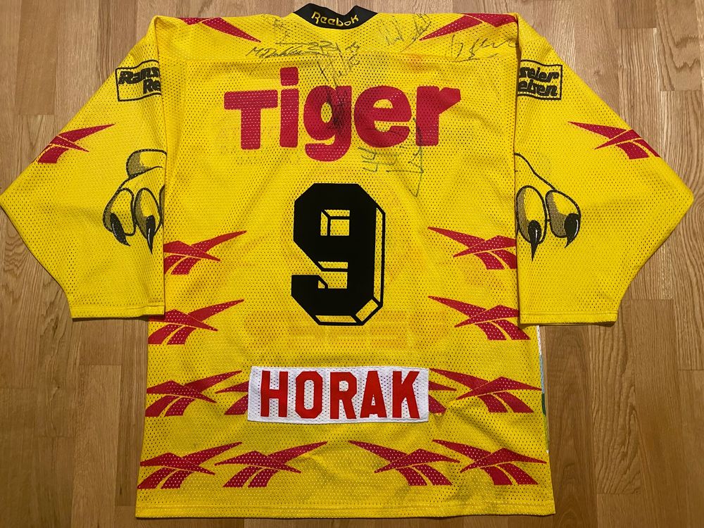 MATCH WORN SC LANGNAU # 9 GREGOR HORAK TRIKOT SCL TIGERS XL (Neu ...