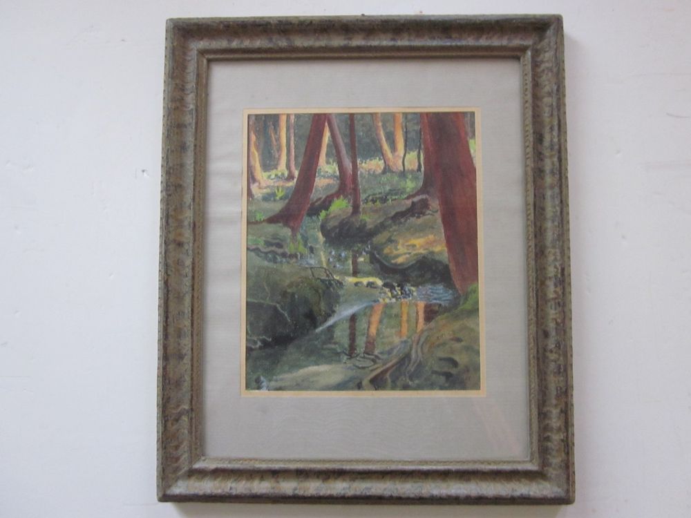 BRUNO HESSE 1905 -1999 AQUARELL WALDPARTIE..SPYCH..AUG. 1948 (Gebraucht ...