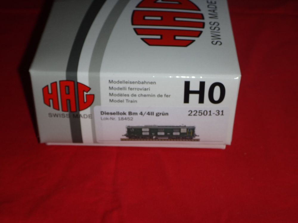 HAG :Diesellok Bm 4/4 II, AC, Digital MFX,Esu Lok Pilot 4.0 (Neuf avec ...