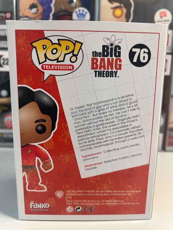 Funko POP! The Big Bang Theory Raj Koothrappali 1008 Pièces (D'occasion ...