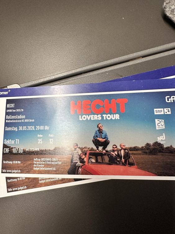 Hecht Konzert Tickets, 30.05.2026 Hallenstadion Zürich (Neuf (Voir ...