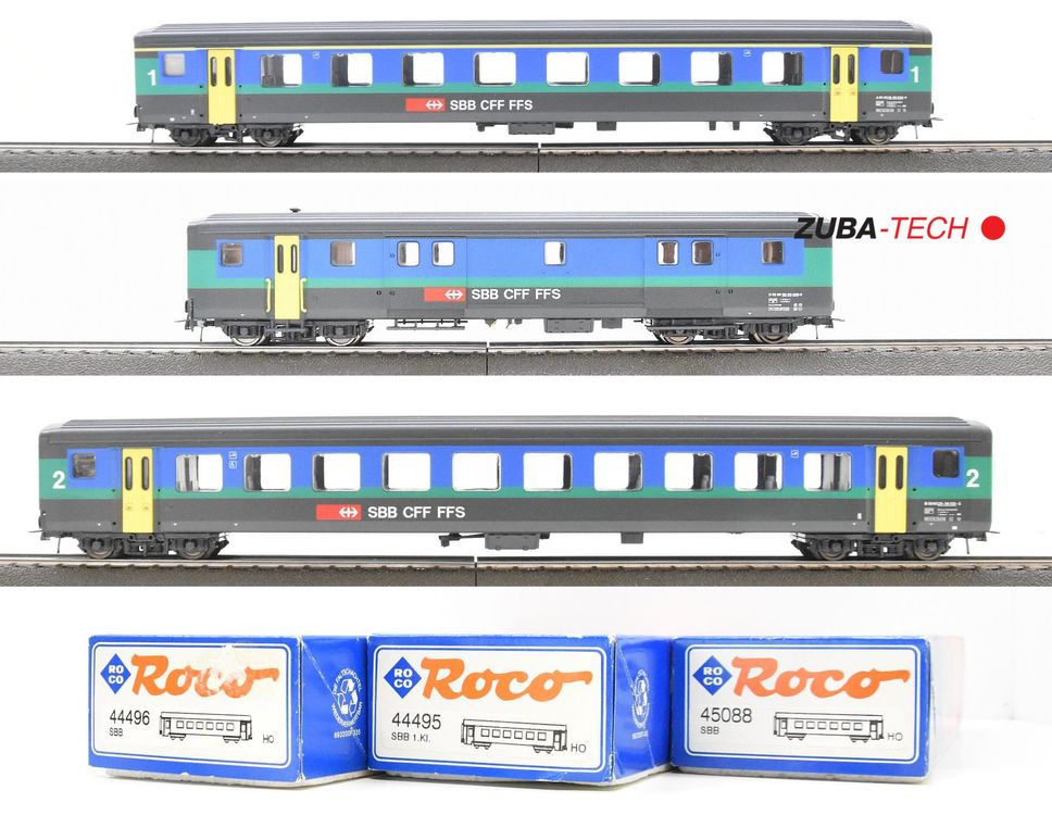 Roco 3x EW II Papagei Personenwagen der SBB H0 WS mit OVP | Kaufen auf Ricardo