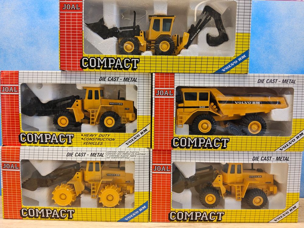 5 x JOAL _ VOLVO BM Baumaschinen _ Bagger _ Lastwagen 1:50 (Gebraucht ...