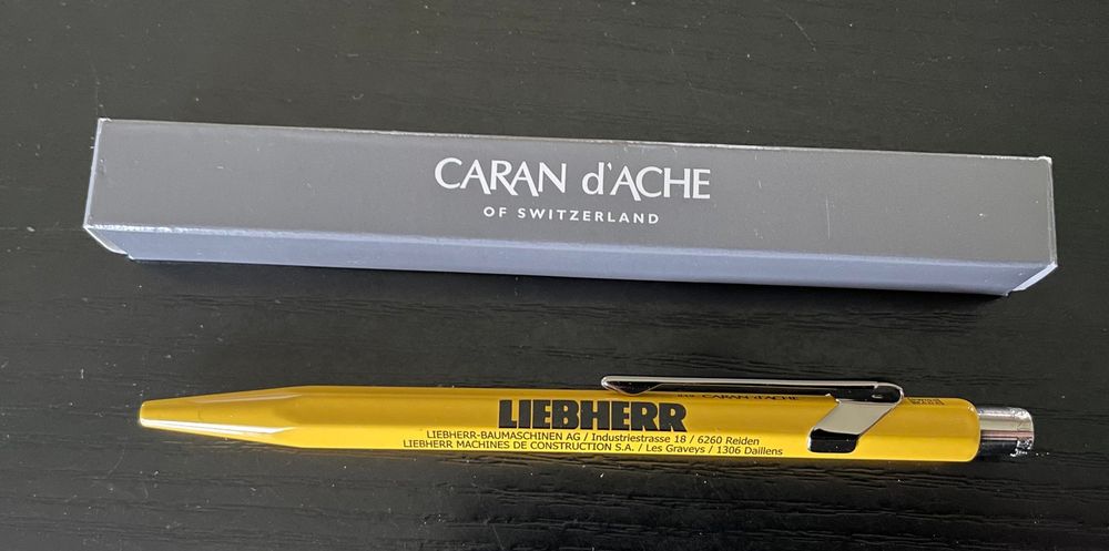Kugelschreiber Caran d'Ache gelb LIEBHERR (Nr. 13) | Kaufen auf Ricardo