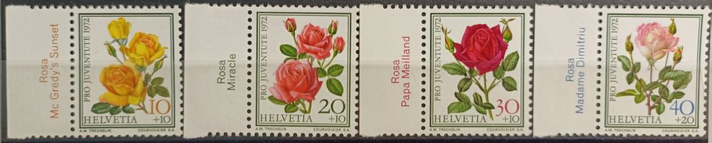1972 PJ Rosen postfrisch** TAB (Gebraucht) in Dübendorf für CHF 1.75 ...