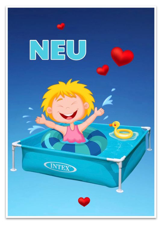 Intex Pool Mini Frame - swimming pool für Kinder (Neu und ...