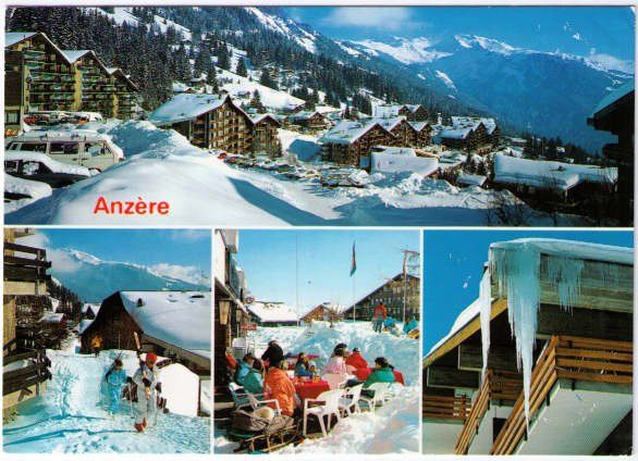 Anzère - 4 Bild AK | Kaufen auf Ricardo