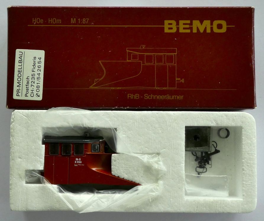 Bemo H0m; RhB-Schneeräumer; Art.-No. 2286 113 (Neu (gemäss Beschreibung ...