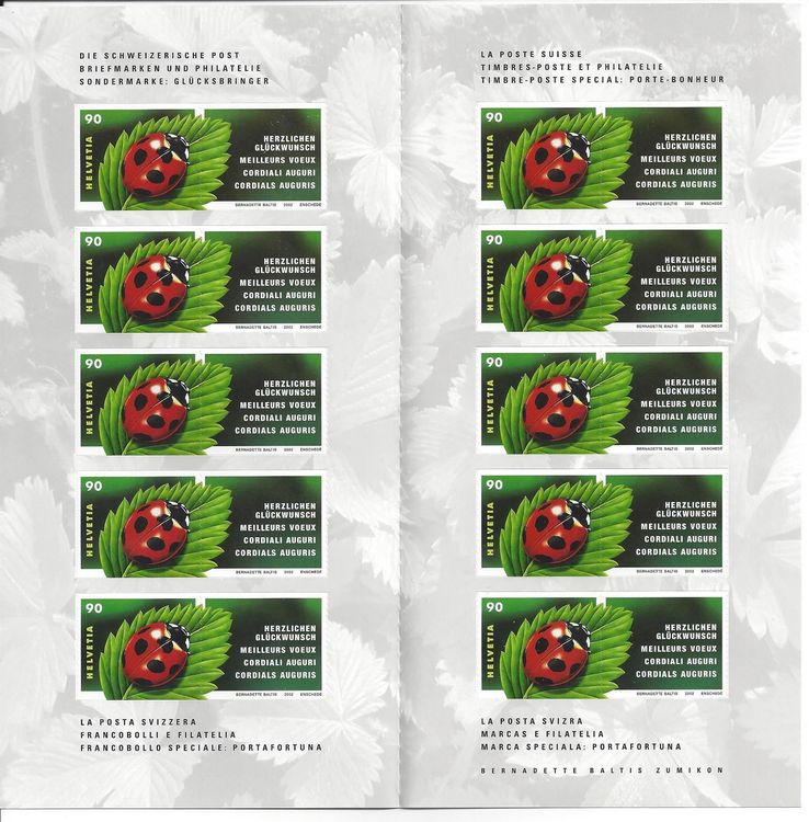 Markenheft FWM **: 0-107 Glücksbringer, 2002 | Kaufen auf Ricardo