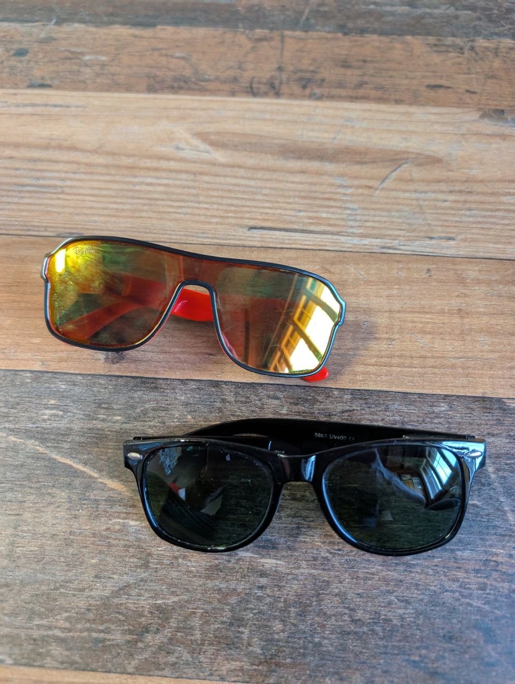 Sonnenbrillen Set: Ray-Ban Wayfarer + Sportbrille (Gebraucht) in ...
