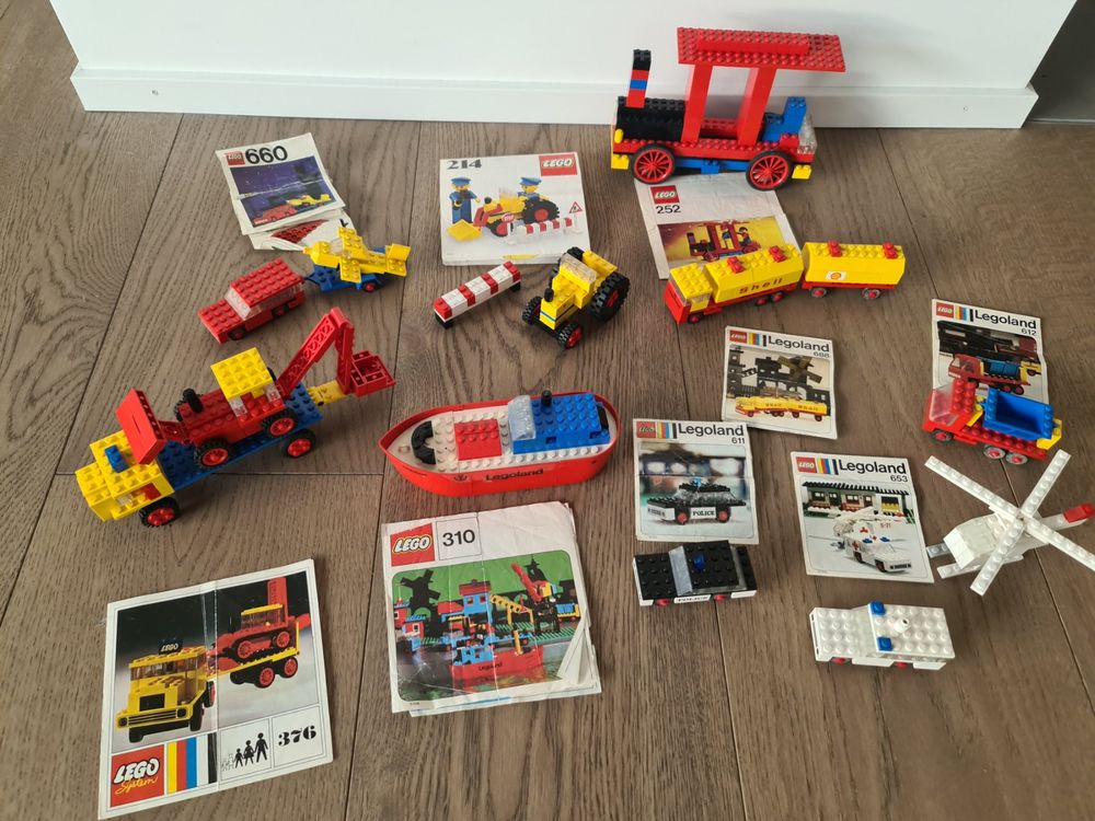 Lego System, div. Vintage Fahrzeuge, 70er Jahre +Anleitungen | Kaufen ...