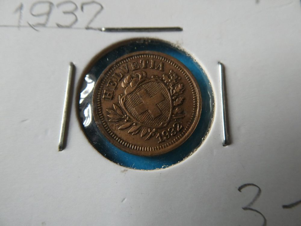 Schweiz 1932, 1 Rappen (Gebraucht) in Hinterforst für CHF 2 – mit Lieferung auf Ricardo kaufen