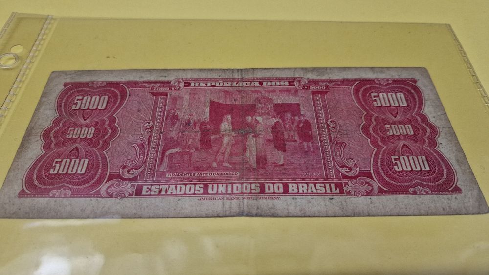 Alte Brasilianische Banknote 5000 Cruzeiros (Gebraucht) in Herisau für CHF 11.6 – mit Lieferung ...