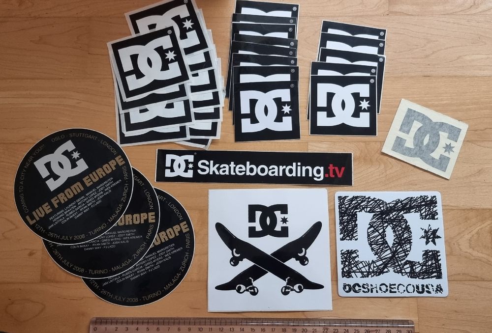 DC Skateboarding Shoes Sticker Set Aufkleber (Neu (gemäss Beschreibung ...