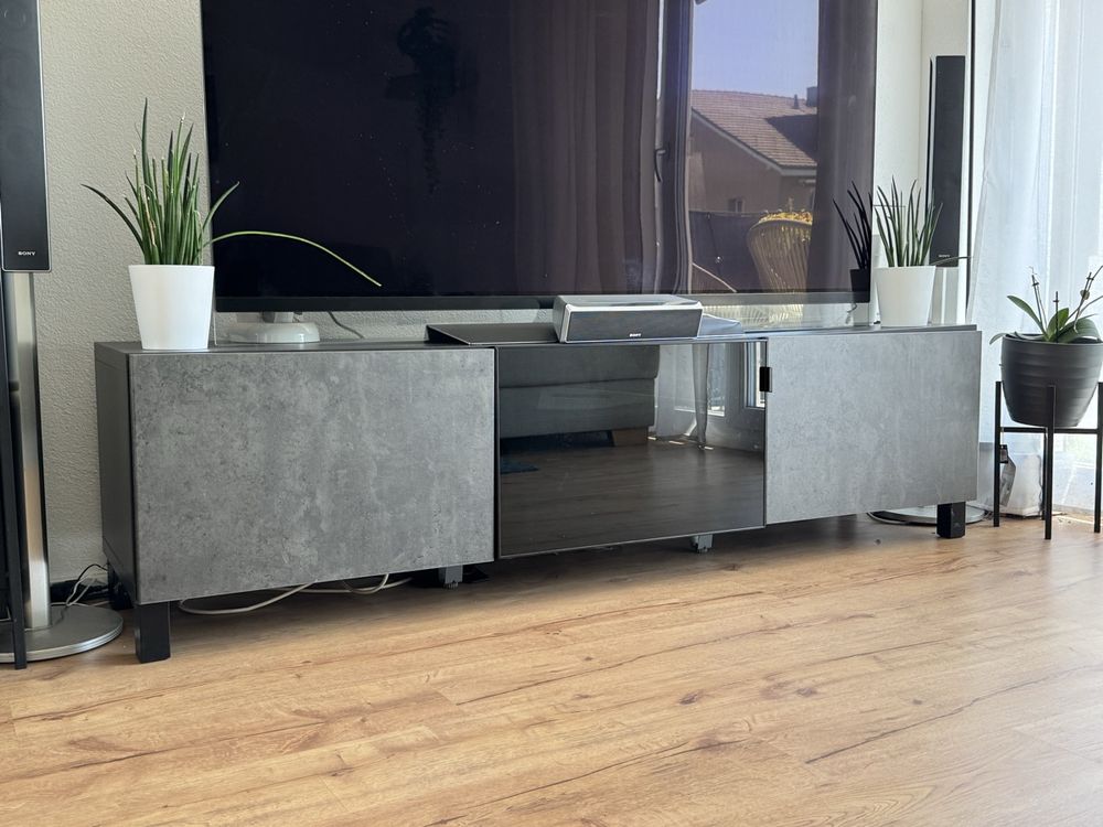 TV-Möbel "Besta" von Ikea, 180x42x38 cm, gebraucht | Kaufen auf Ricardo