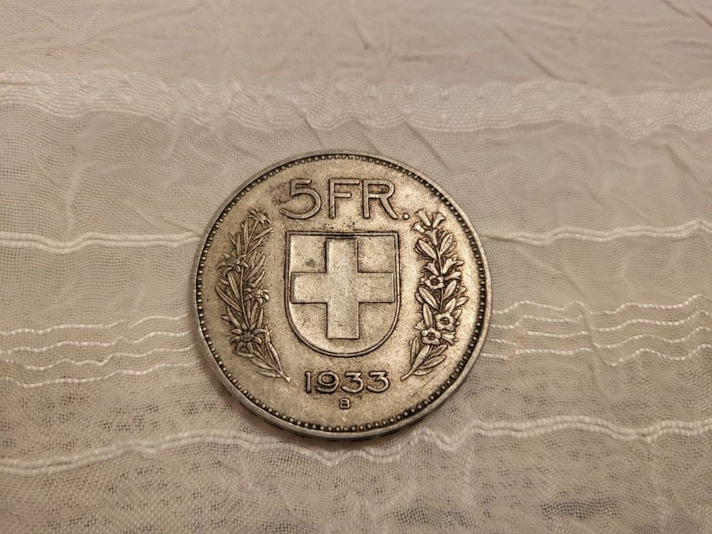 5Fr münze 1933 | Kaufen auf Ricardo