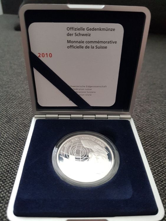 20 Fr. Sonder-Münze 2010 Henry Dunant (Neu und originalverpackt) in Weinfelden für CHF 45 – mit ...