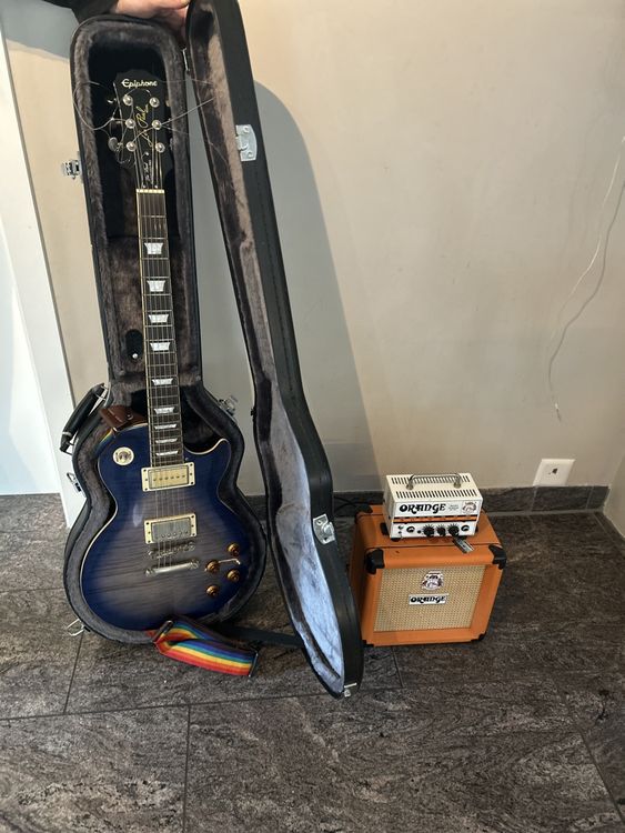 Epiphone Les Paul with Hard Case & Orange Micro Terror (Gebraucht) in ...