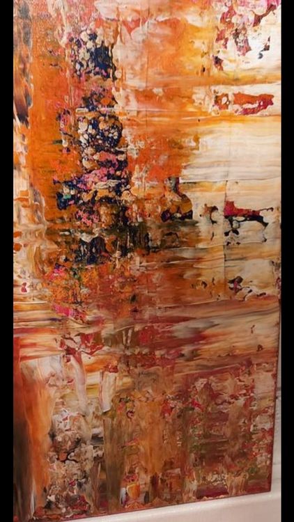 Gemälde Abstrakt von mir selbstgemalt 40x50 | Kaufen auf Ricardo