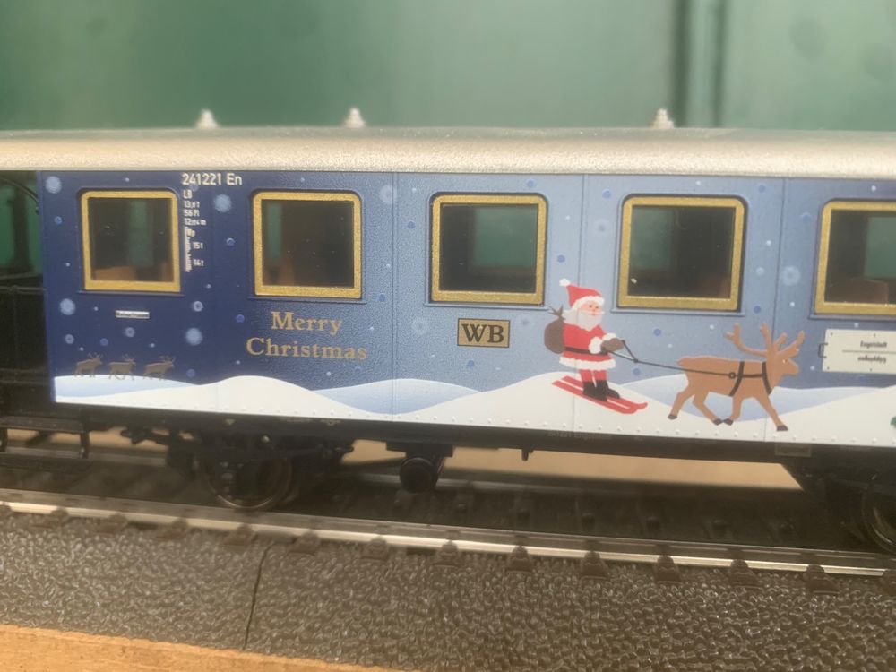 Märklin HO 48420 + 48421 wagon de Noël Weichnachtswagen (Gebraucht) in ...