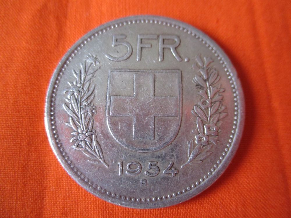 5 Franken Silber Münze 1954 | Kaufen auf Ricardo