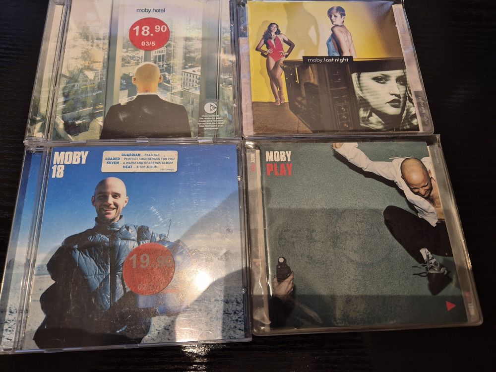 Moby CD Sammlung - Play, Hotel, 18, Last Night - Top Zustand (Gebraucht ...