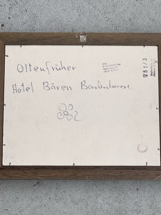 Alte Ansicht „Gasthof zum Bären“ Olten (Cadi 85) (Gebraucht) in Wangen ...