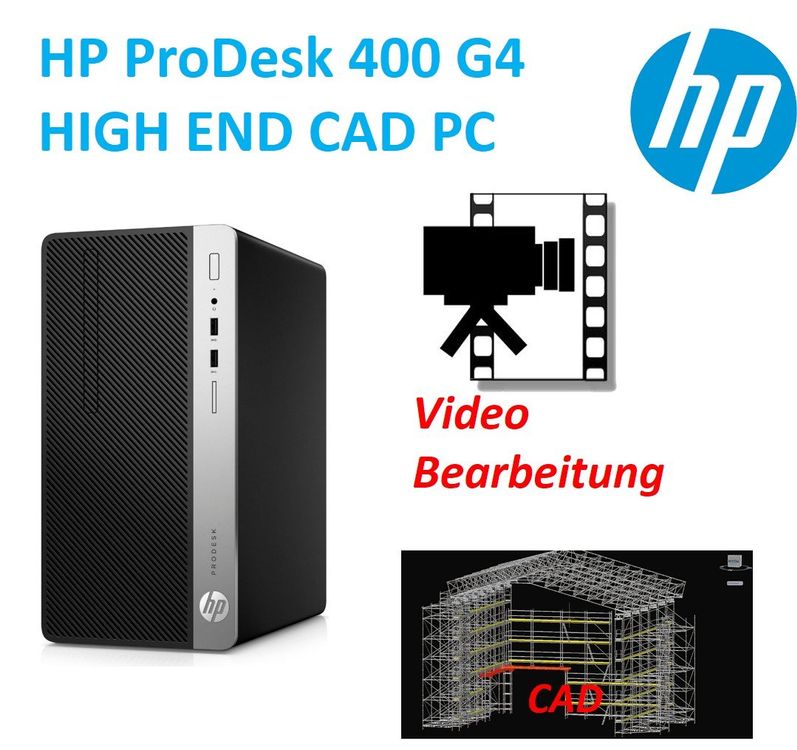 CAD PC HP 400 G4 MT K2200 32GB 512GB 2TB | Kaufen auf Ricardo