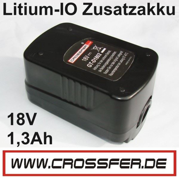 AKKU Li-Ion 18V 1,3AH GT-D1802 - Cros... | Kaufen auf Ricardo