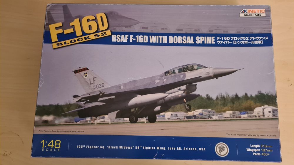 1:48 RSAF F-16 D with dorsal spine - Kinetic K48007 (Gebraucht) in ...