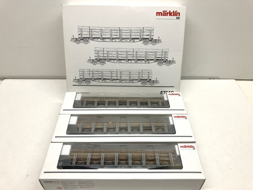 märklin 47149 H0~ Rungenwagen Set Holztransport SBB Snps | Kaufen auf ...