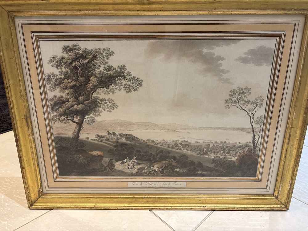 Johann Ludwig ABERLI (1723-1786) Vue region Bienne (D'occasion) à ...