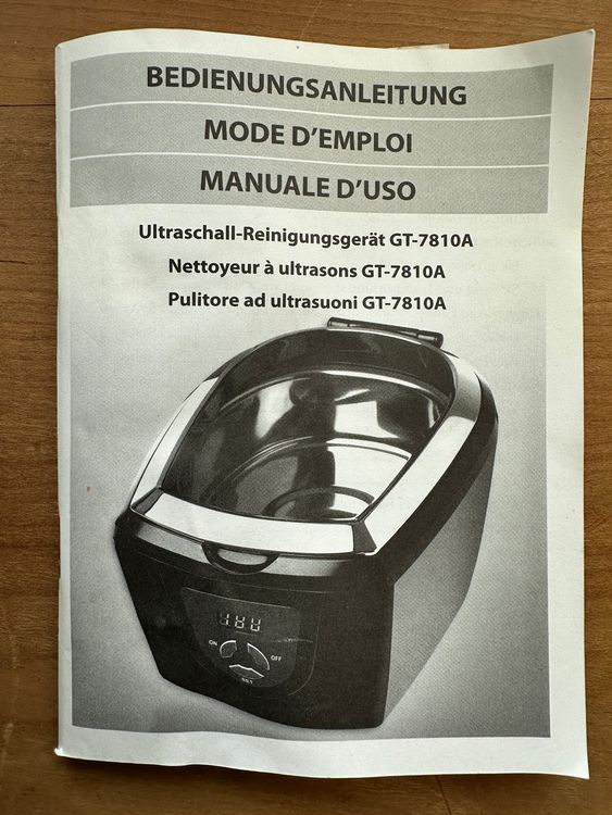 Ultraschall-Reinigungsgerät GT-7810A (Neu (gemäss Beschreibung)) in ...