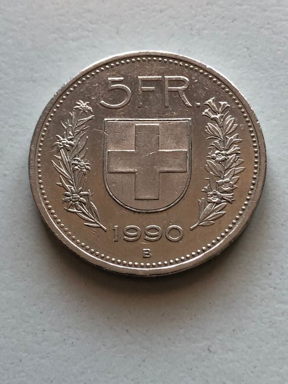 5 Fr. 1990 selten (Gebraucht) in Schötz für CHF 25 – mit Lieferung auf ...