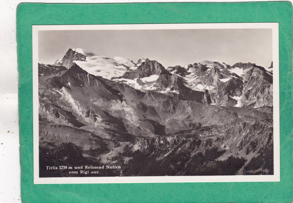 Titlis und Reissend Nollen vom Rigi aus 1934 Marke defekt (Defekt) in ...