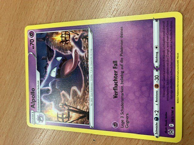Pokemon Alpollo 065/196 (Gebraucht) in Ruggell für CHF 0.2 – mit ...